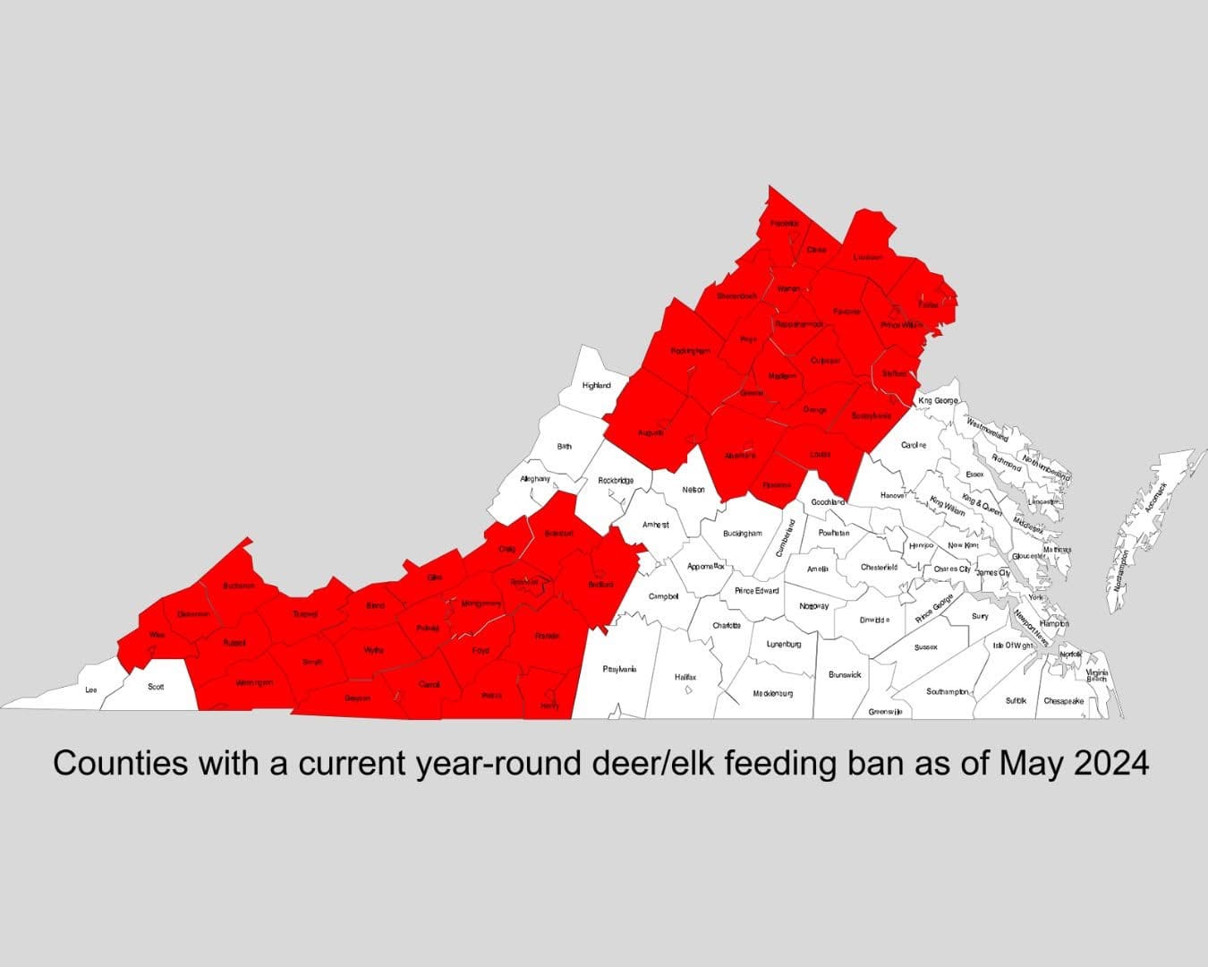 Virginia wildlife officials warn residents not to feed deer during ...